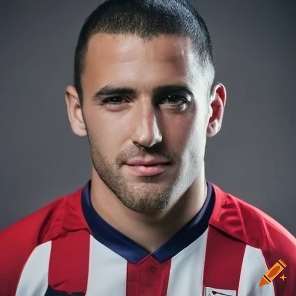 Portrait of a professional football player from Bilbao Athletic Club on ...