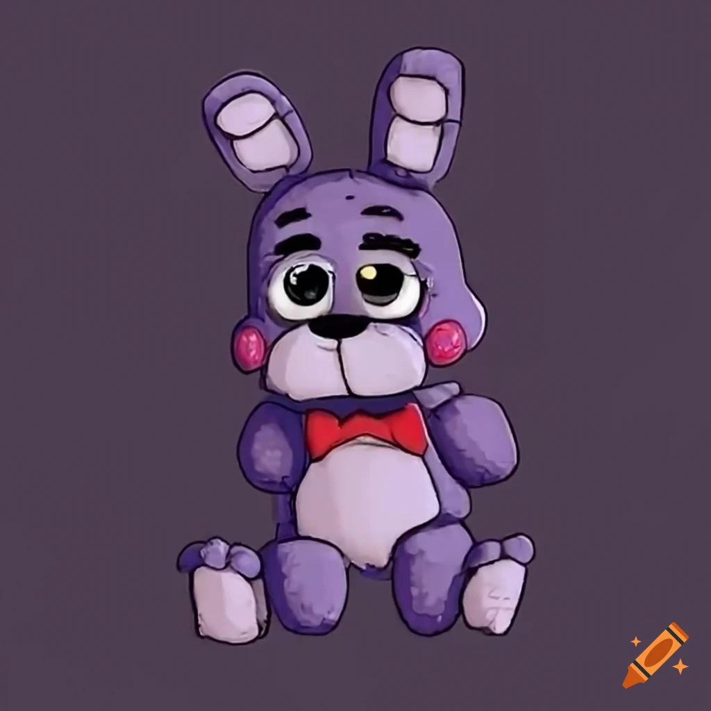 Vibrant and fluffy Bonnie the Bunny fan art on Craiyon
