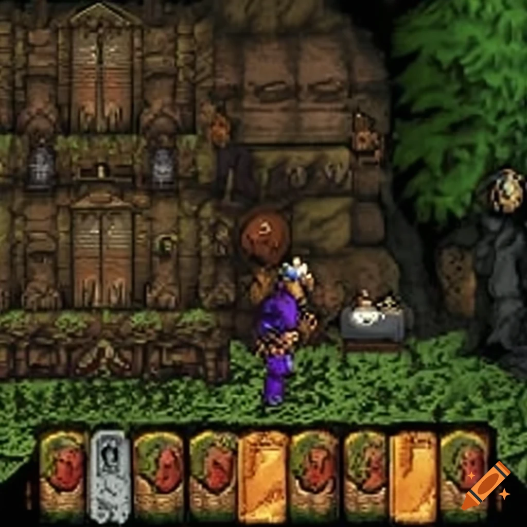 Cover of classic rpg games on Craiyon