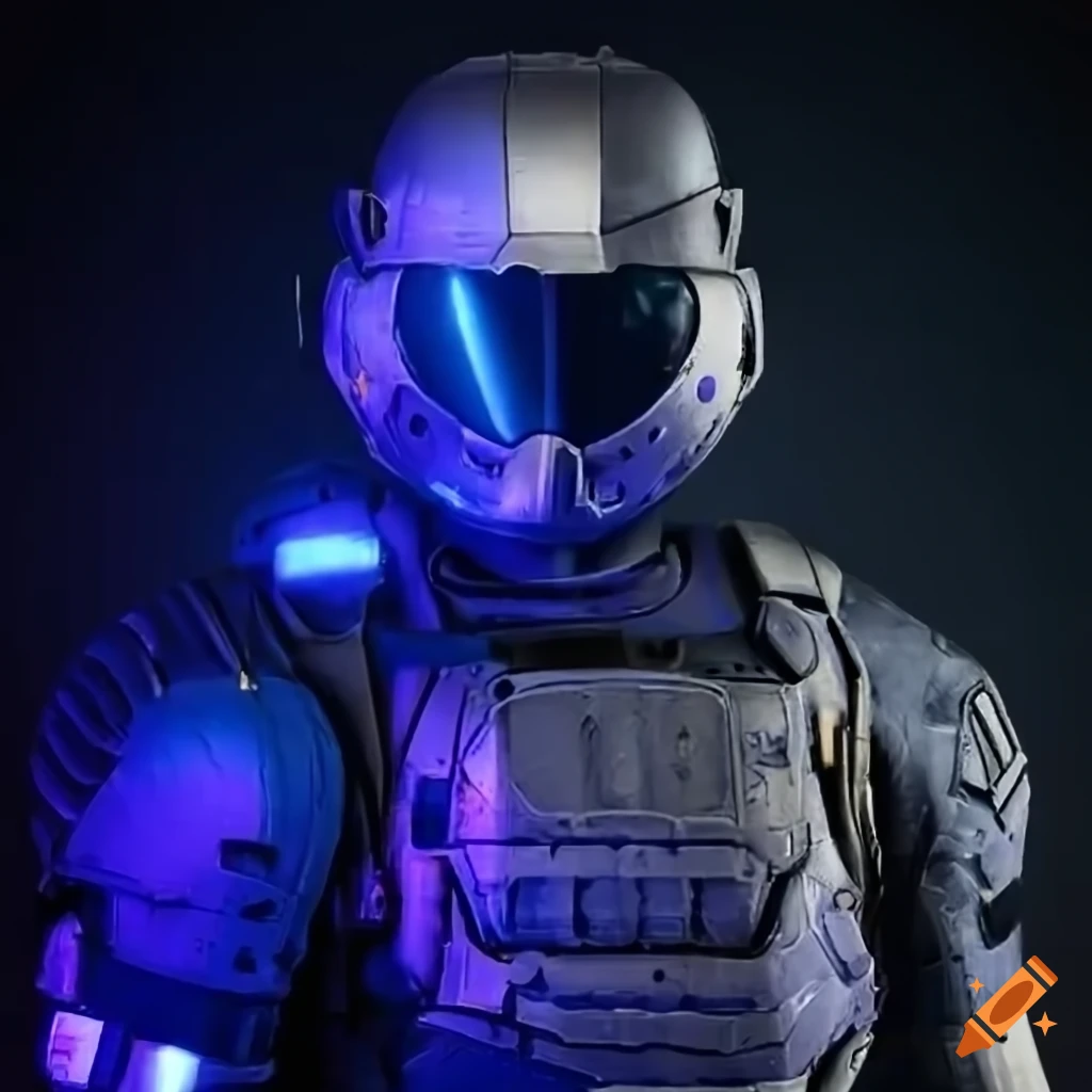 80s sci-fi military armor on Craiyon