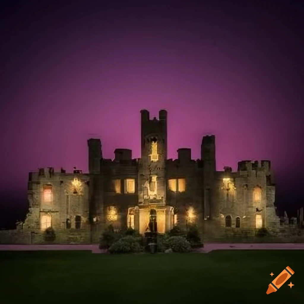 Modern castle architecture on Craiyon