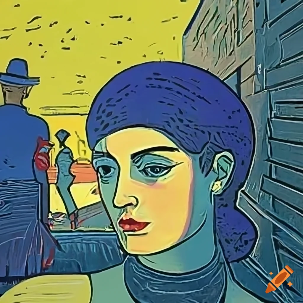 Color lino prints with aesthetic appeal on Craiyon