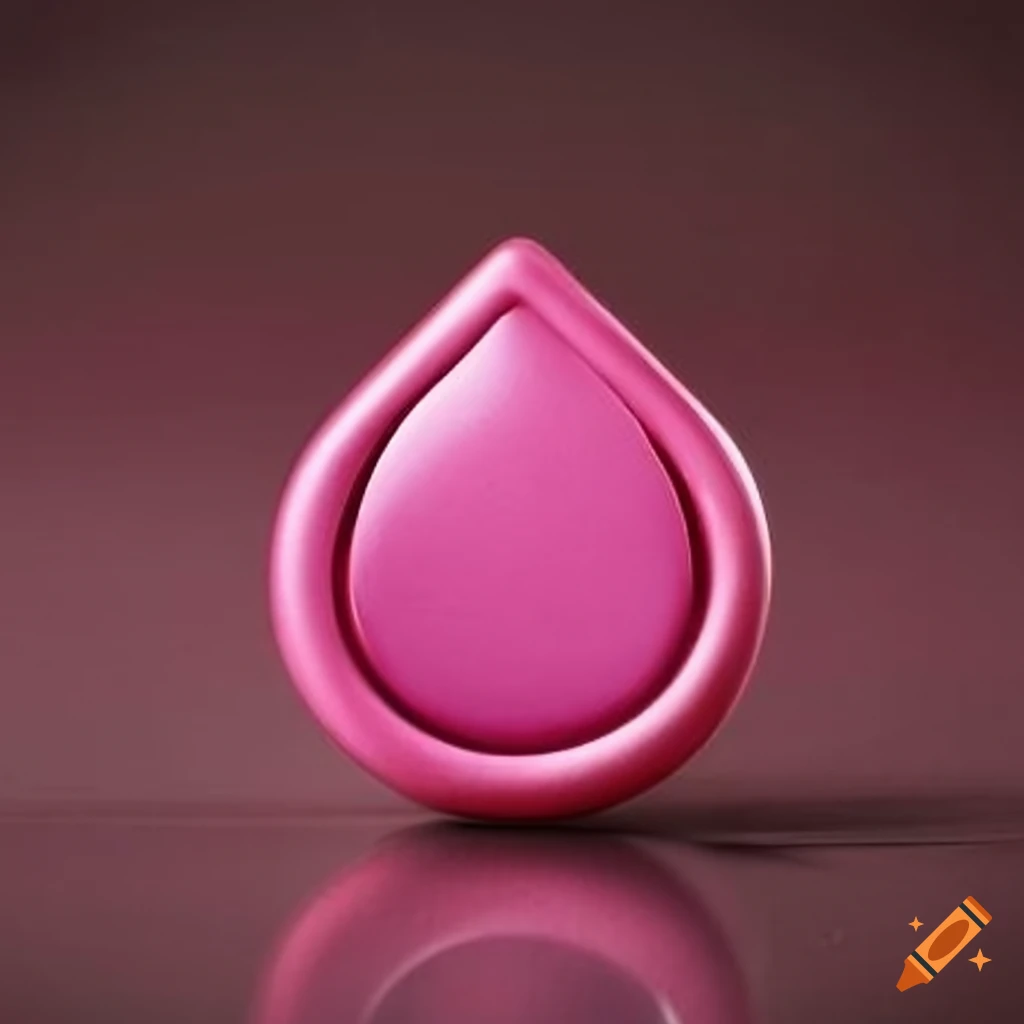 Fuchsia pink diamond-shaped wax seal