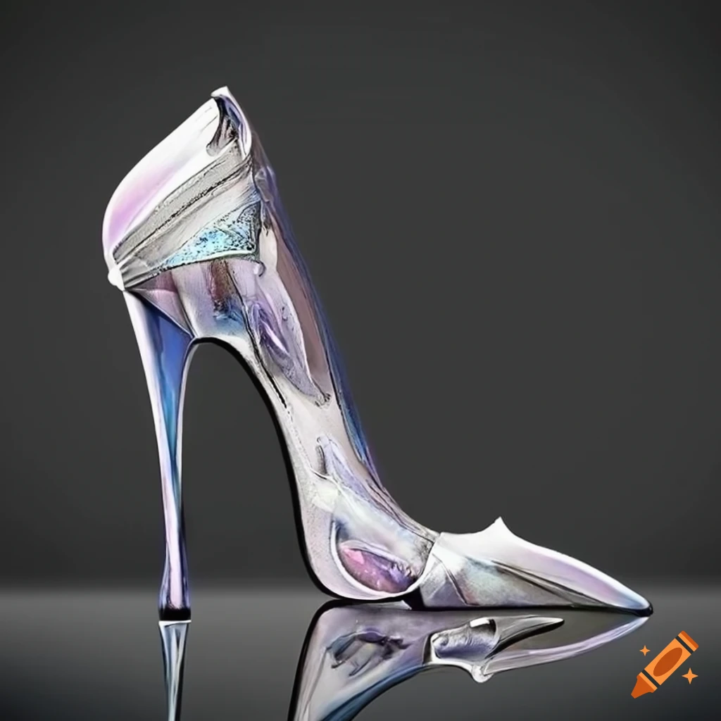 Abstract art design of futuristic women's shoes on Craiyon