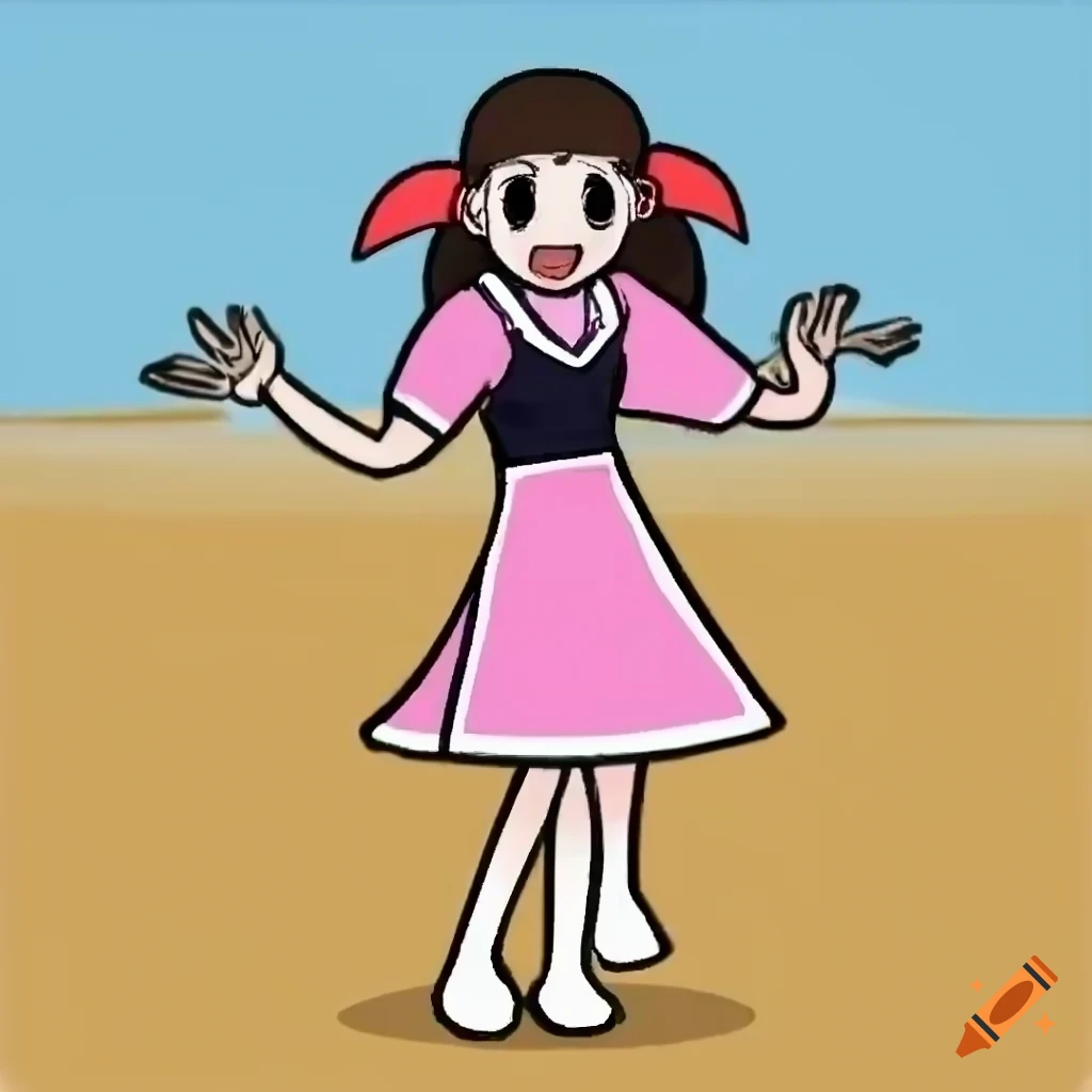 Summer-themed character from Rhythm Heaven series on Craiyon