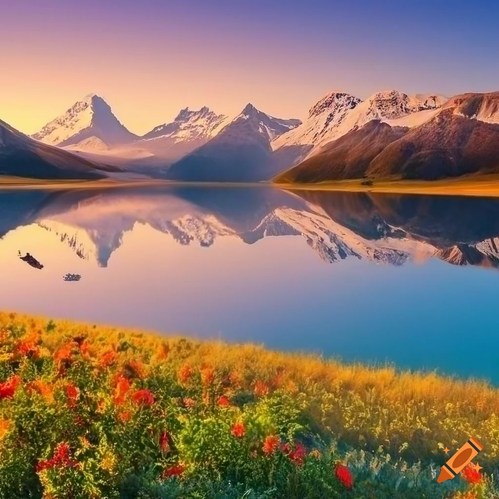 Collection of peaceful and scenic landscape images on Craiyon