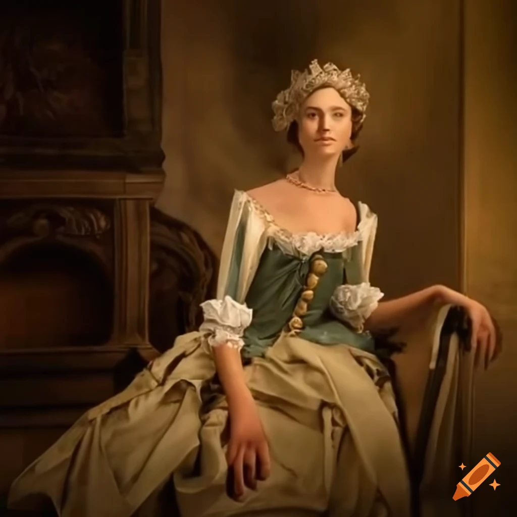 18th century lady longing for a pirate captain on Craiyon