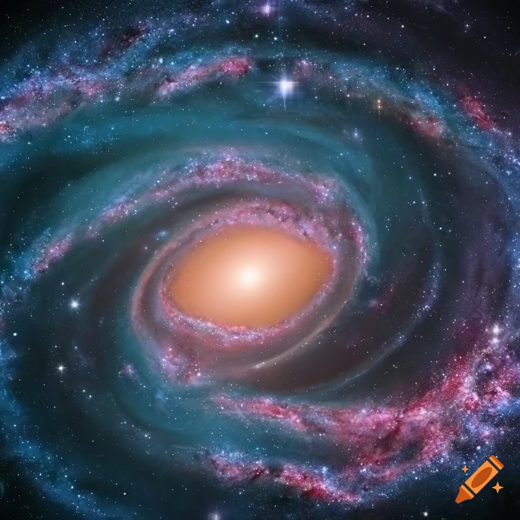 Spiral galaxy in high resolution on Craiyon