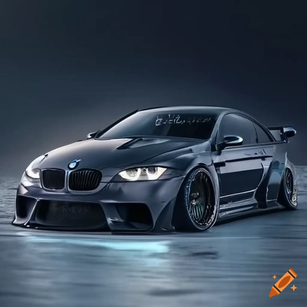 Bmw e63 m6 with gt3 rs widebody kit on Craiyon