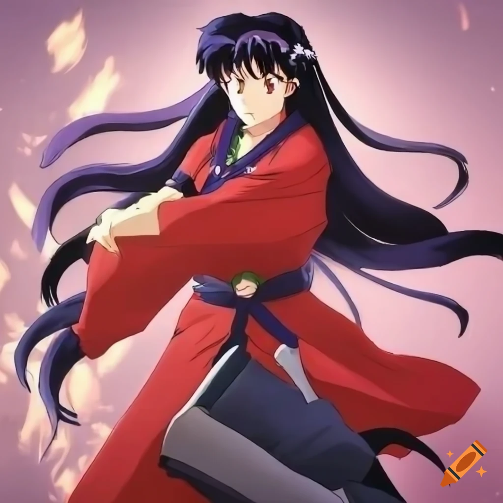 Anime characters from blake, inuyasha, and rwby