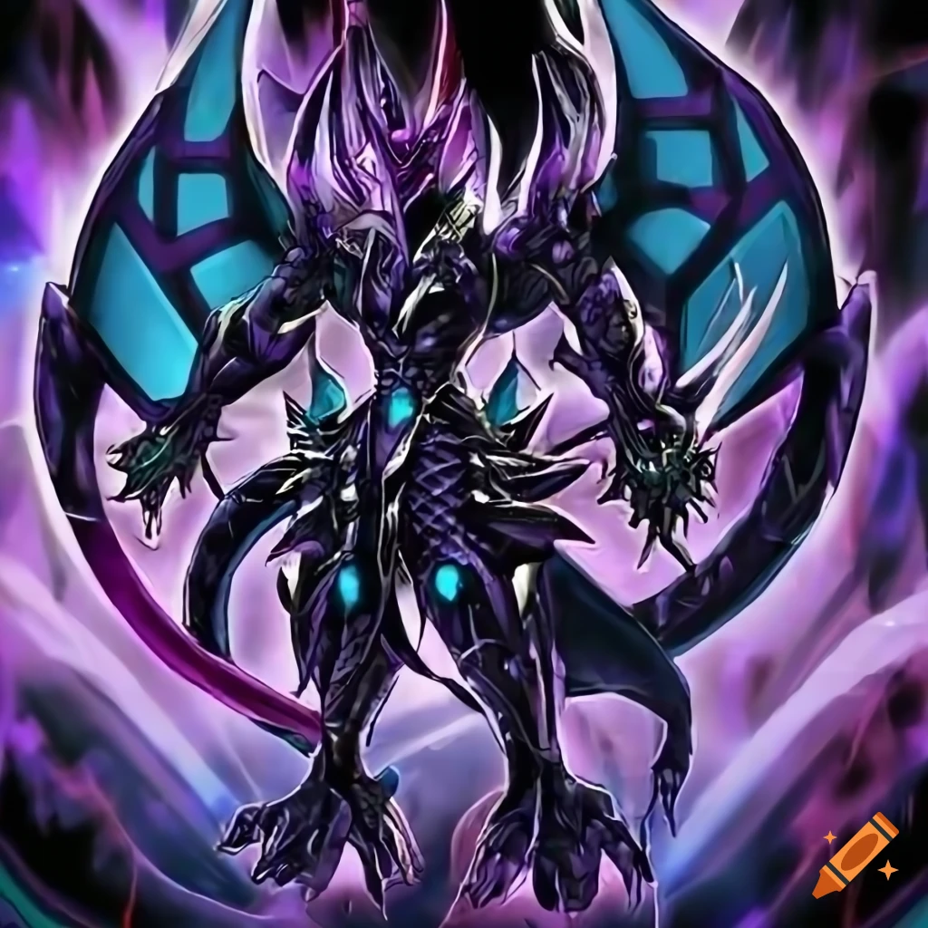 Divine Dimensional Dragon XE in YuGiOh artwork style on Craiyon