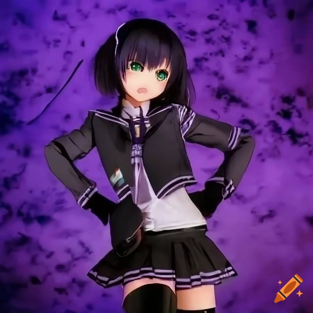 Cosplay of uta utane with a rocket launcher on Craiyon