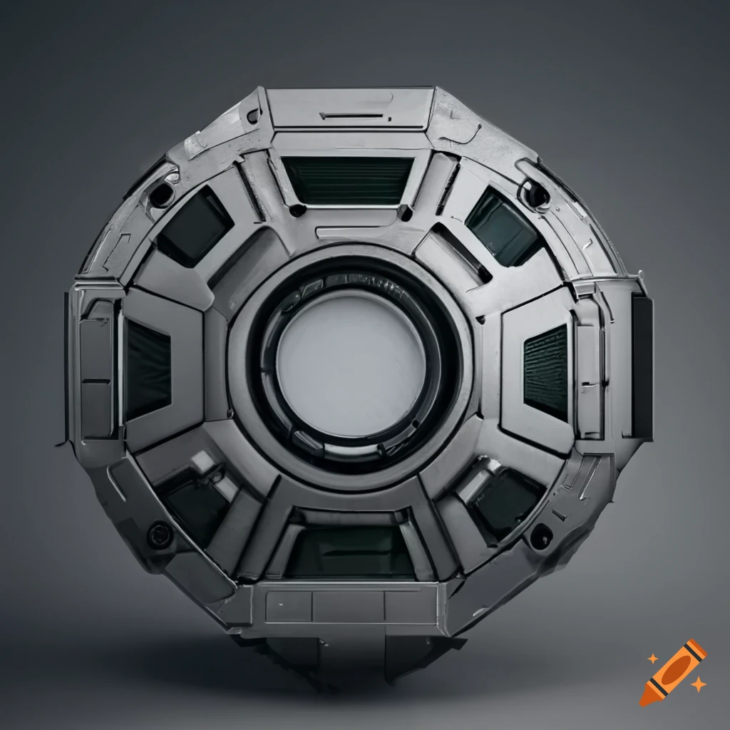 Powerful shield generator with clean industrial design on Craiyon