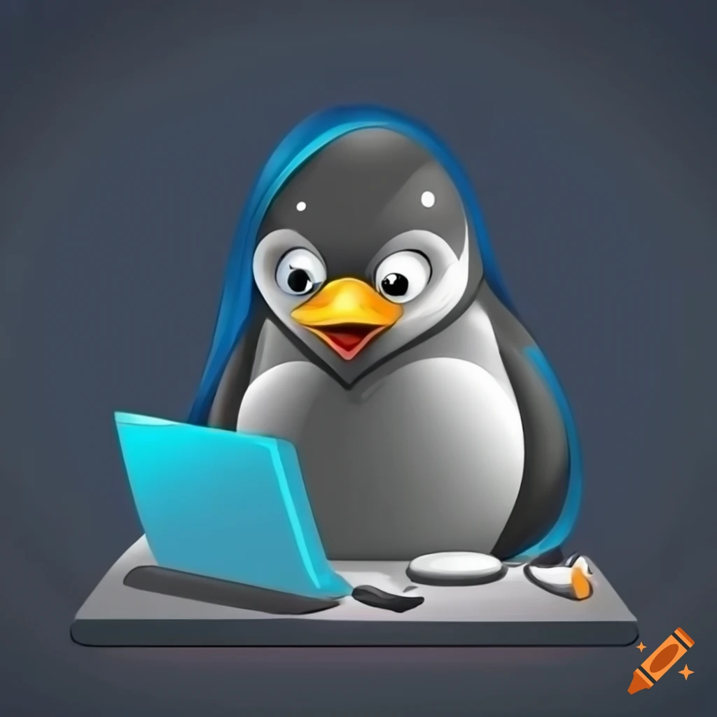 Cartoon Penguin Desktop