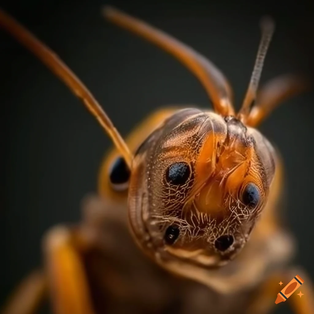 Photo of a predatory insect with human mimicry on Craiyon
