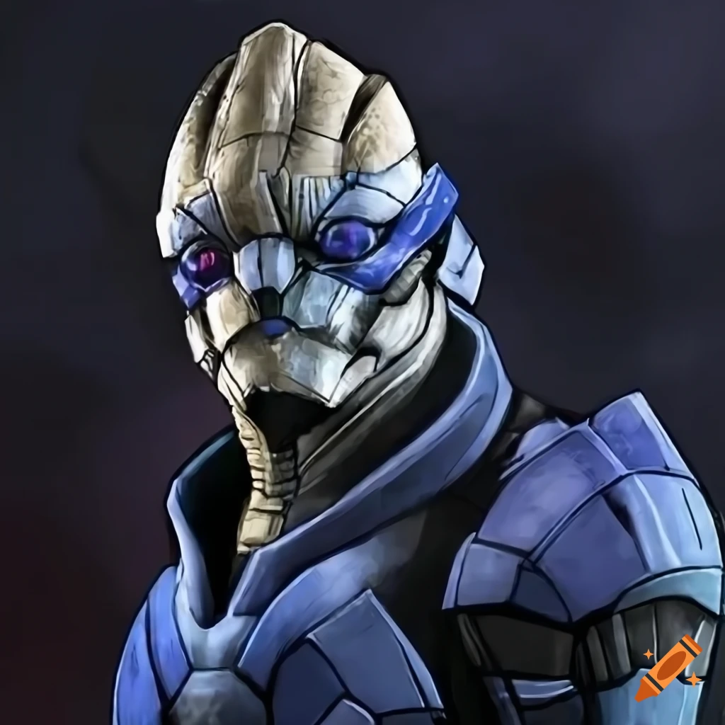 Image of Garrus Vakarian from Mass Effect on Craiyon