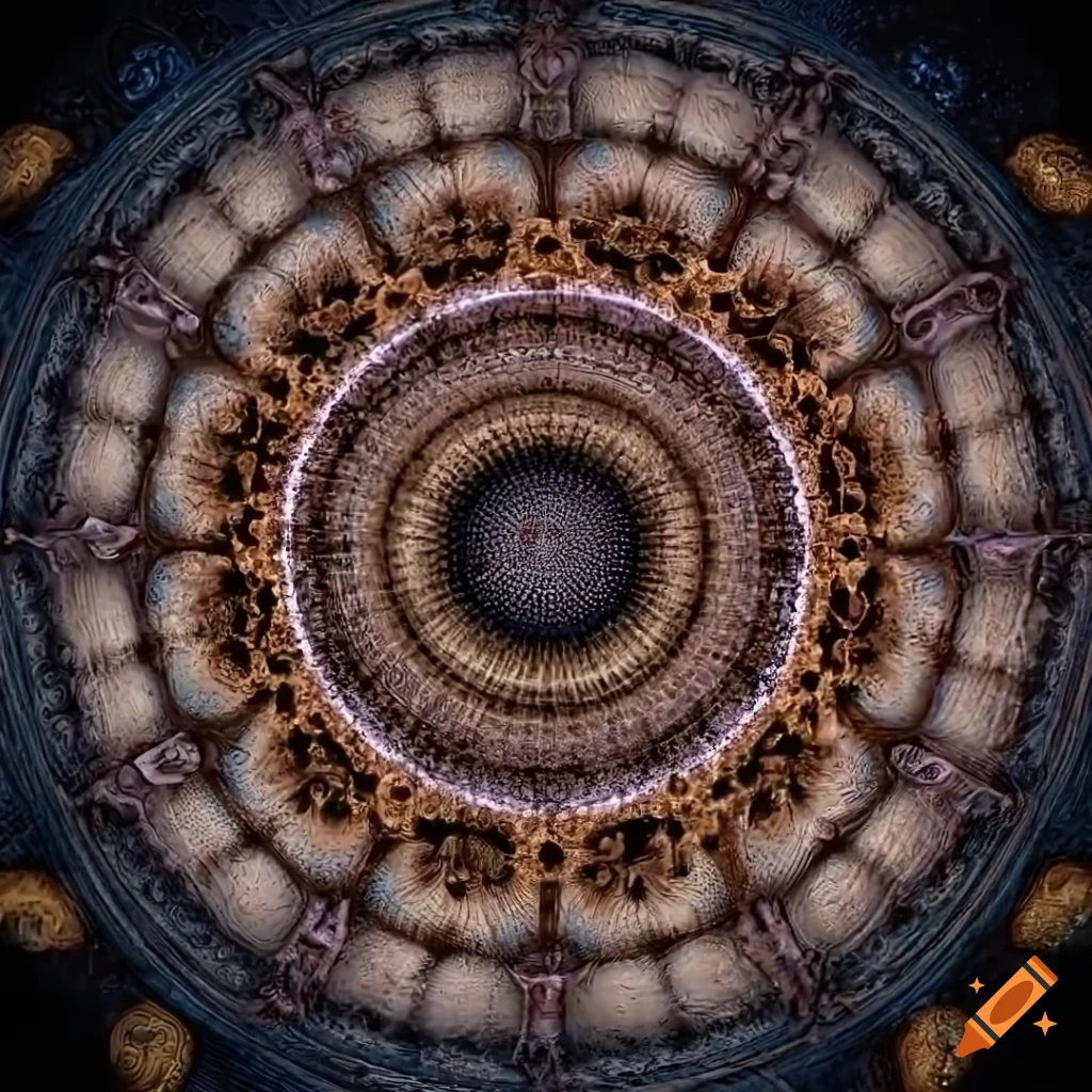 Hyperdetailed illustration of ancient cymatics knowledge on Craiyon