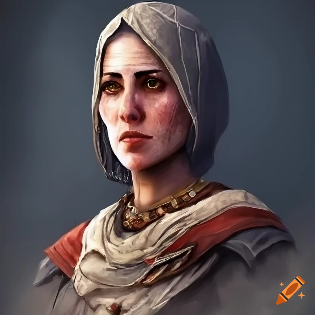 Portrait of nehal from assassin's creed mirage on Craiyon