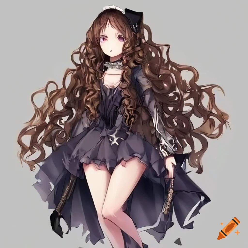 Art of an anime girl with a scythe on Craiyon