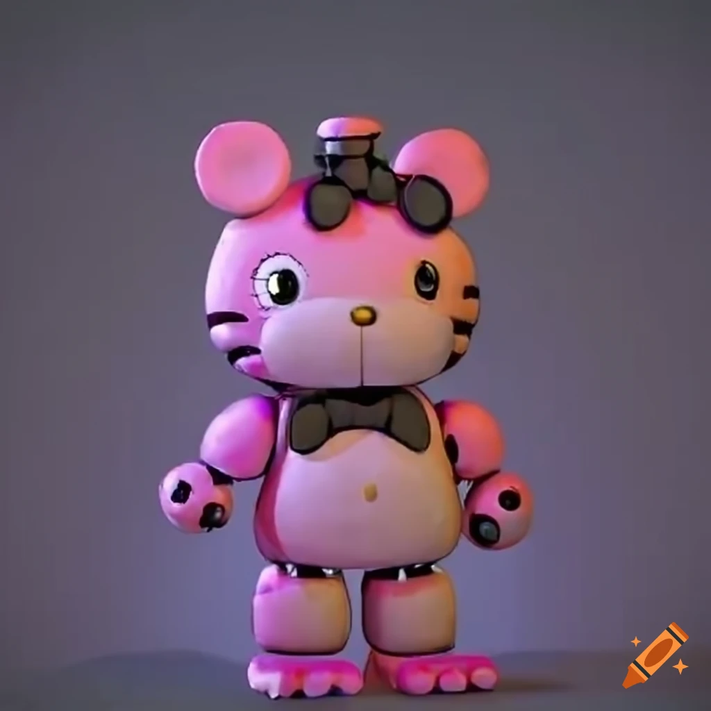 Hello kitty in five nights at freddy's on Craiyon