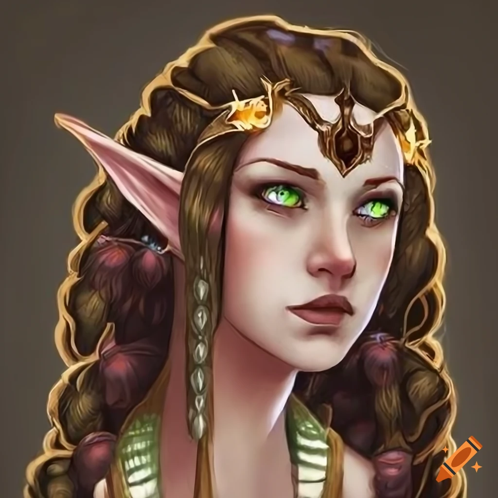 Description of nature cleric mayu from a fantasy world on Craiyon