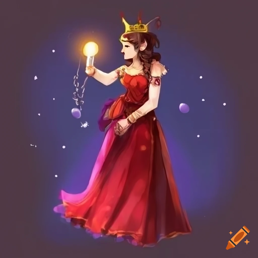 Artwork of a fantasy rogue with a glowing light bulb on Craiyon