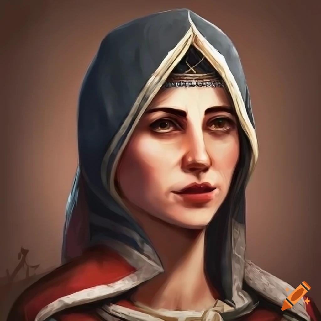 Portrait of nehal from assassin's creed mirage on Craiyon