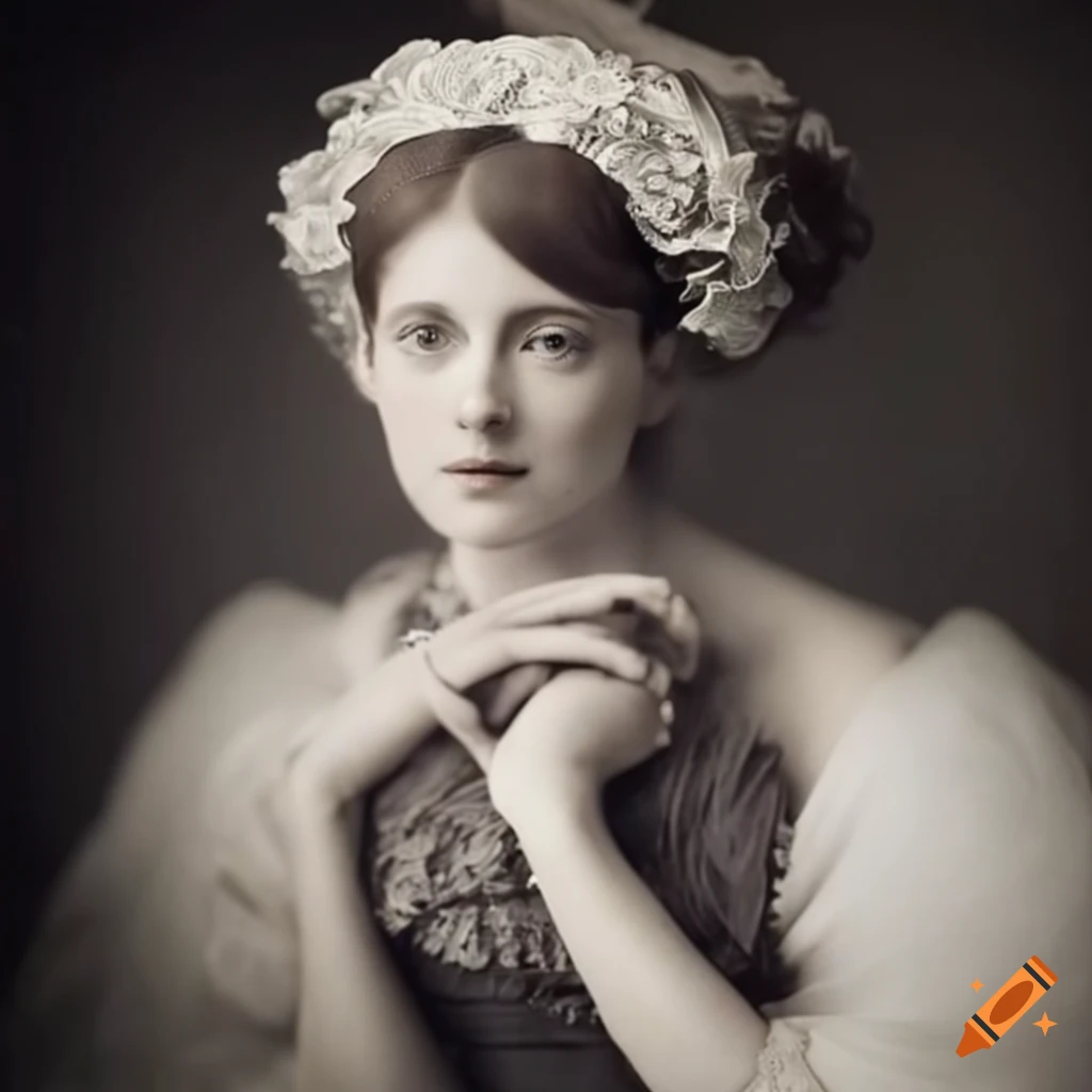 Portrait of a delicate lady from the 18th century on Craiyon