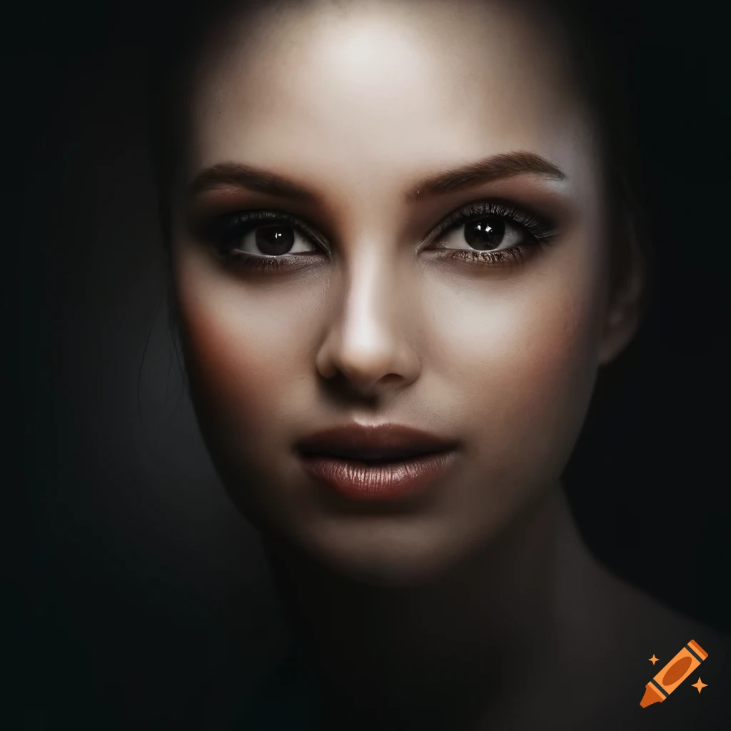 Visually stunning portrait of a beautiful woman