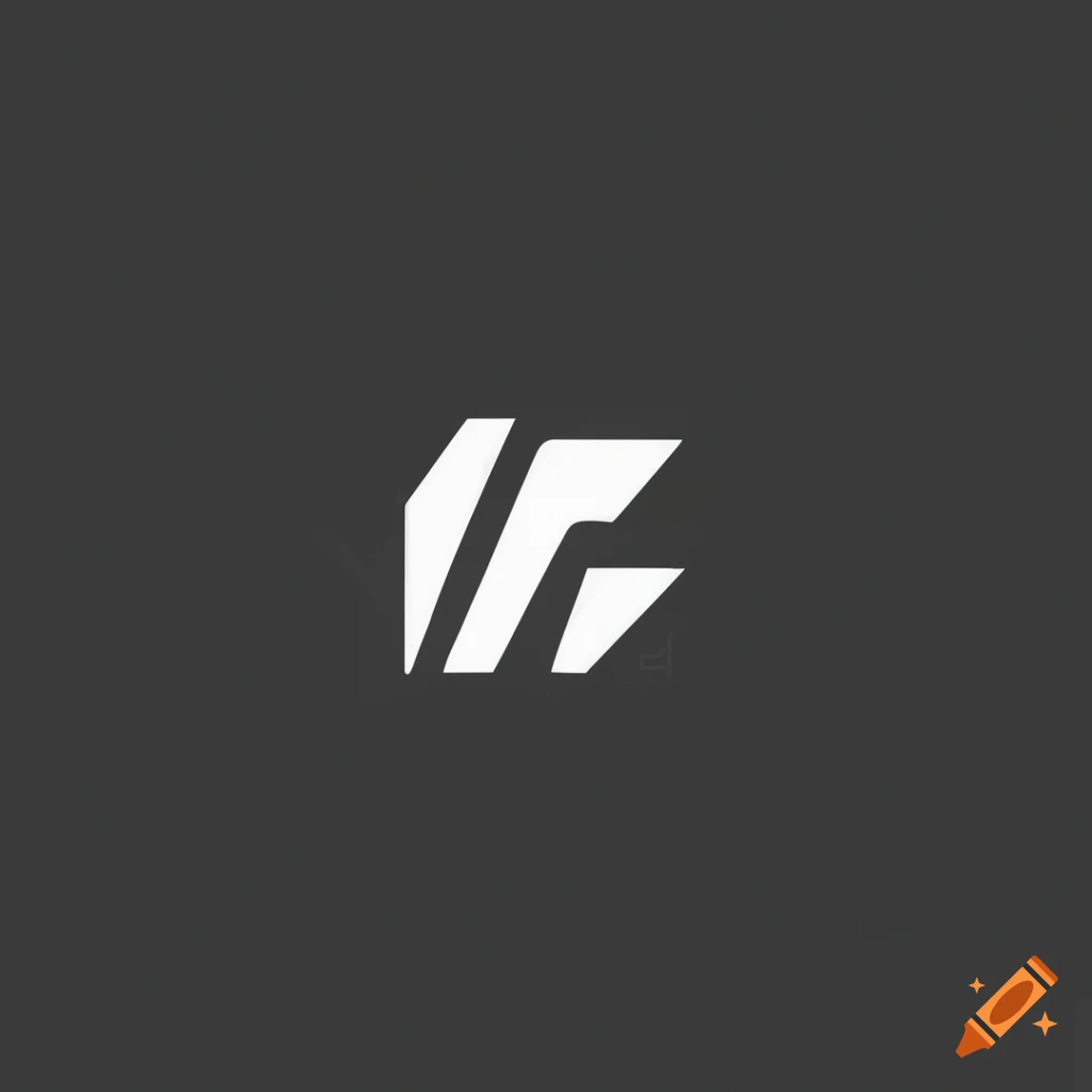 Minimalistic coding logo design on black background on Craiyon