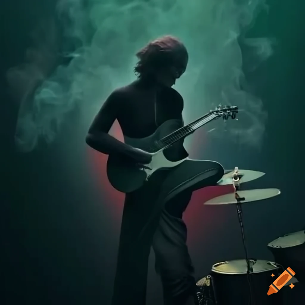 Dark grungy album cover with Max, Caro, and Marcel on Craiyon