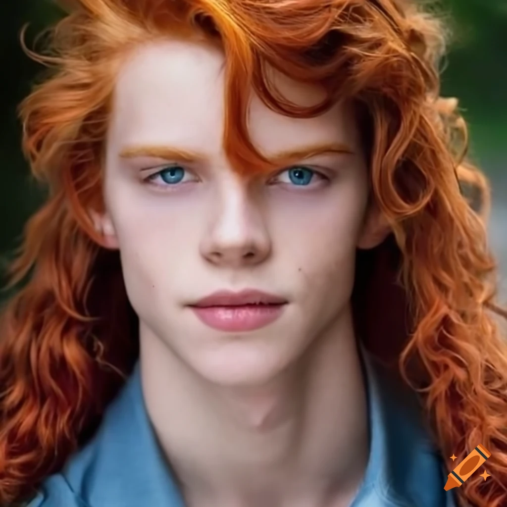 Photo of Jack Wolfe, a fiery redhead actor on Craiyon