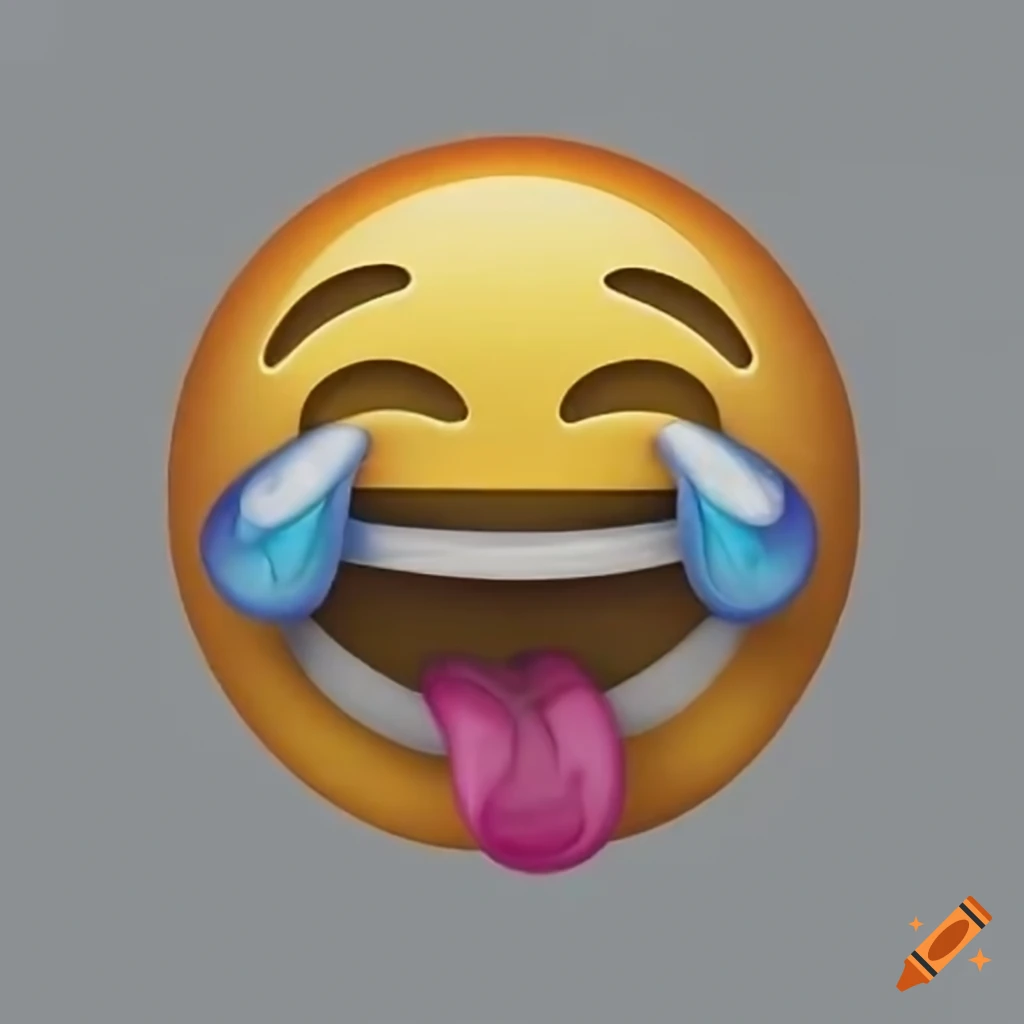 Laughing crying emoji on Craiyon
