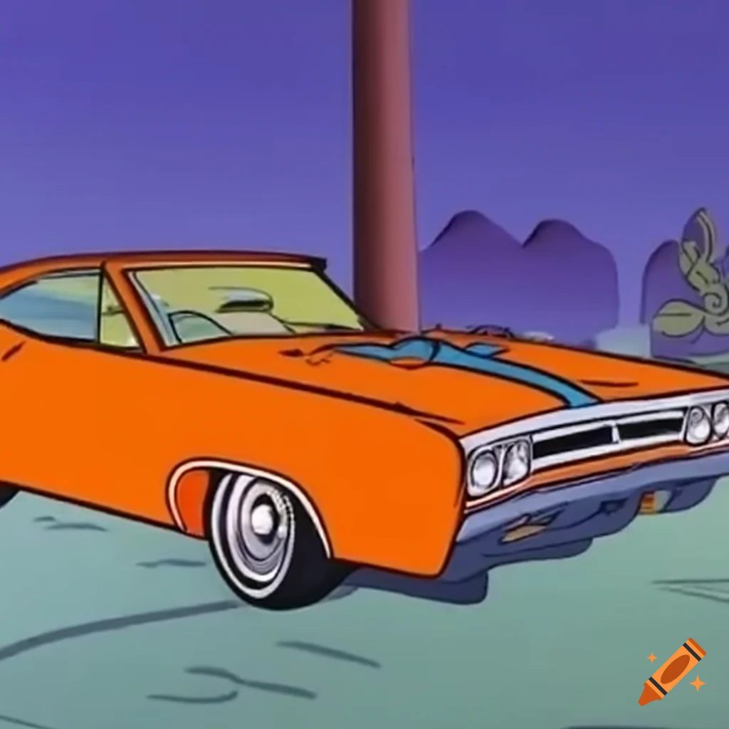 1968 plymouth road runner from a kid's cartoon