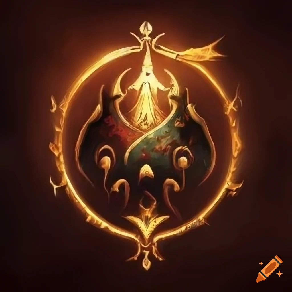 Fantasy logo design for Oniris role-playing game on Craiyon