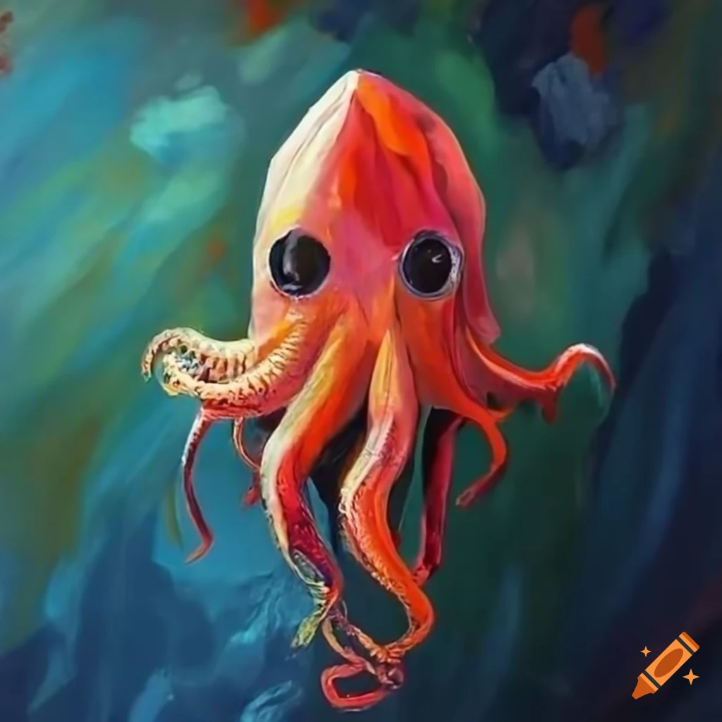 Illustration of Squidhq Connection on Craiyon