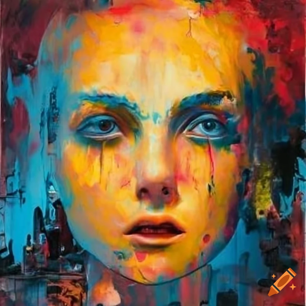 Intriguing contemporary art on Craiyon