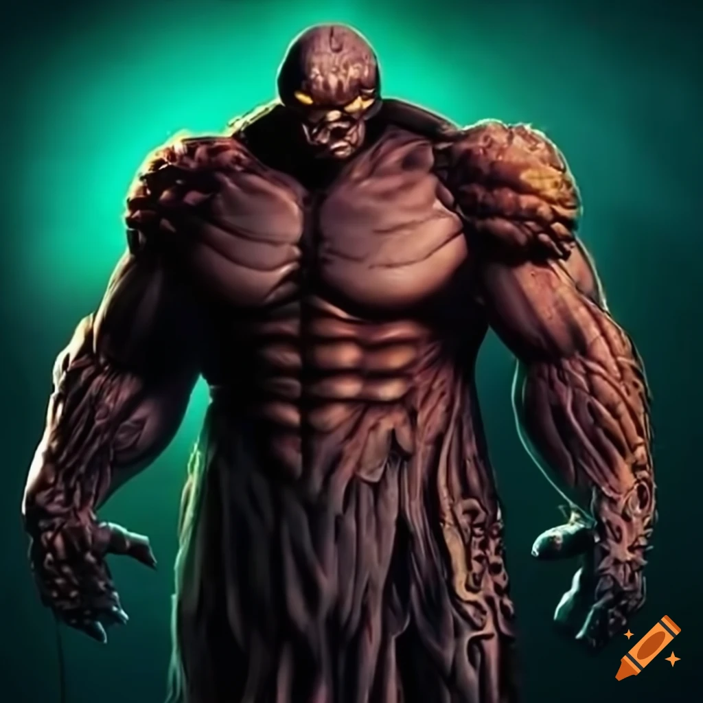 El Nemesis, powerful boss character with grey skin and bulging muscles ...