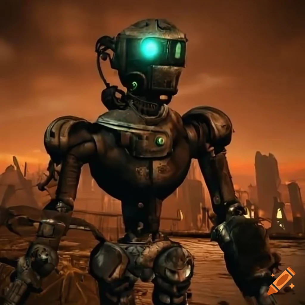 Fallout 4 robot in New York on Craiyon