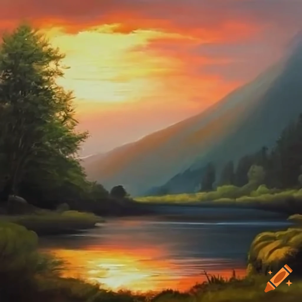 Pinturas Al óleo Hiperrealistas De Paisajes Paisaje Por El Autor