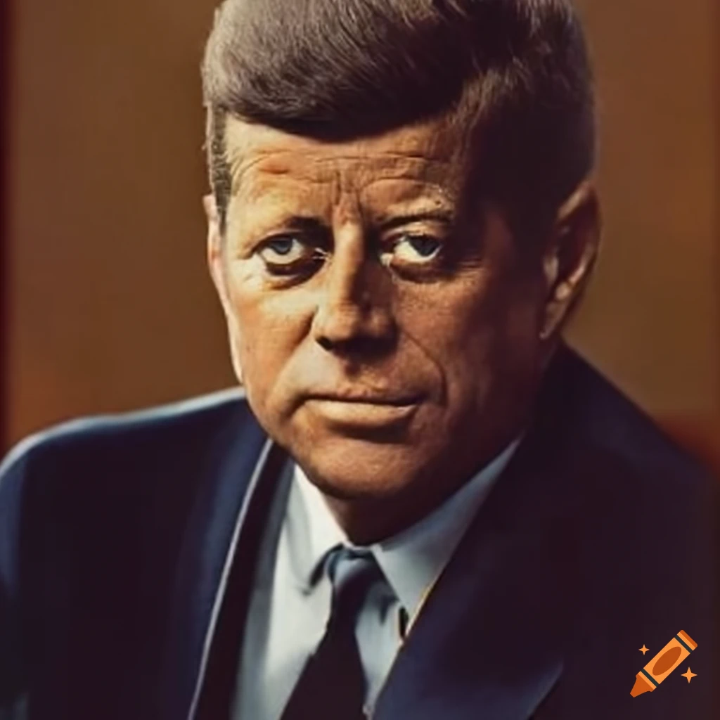 Portrait of John F. Kennedy on Craiyon