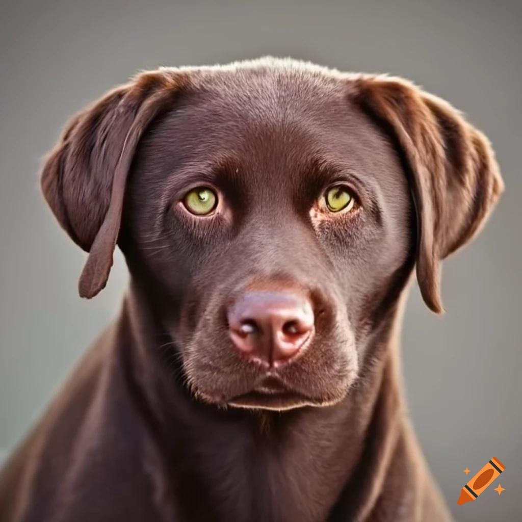 Chocolate labrador retriever on Craiyon