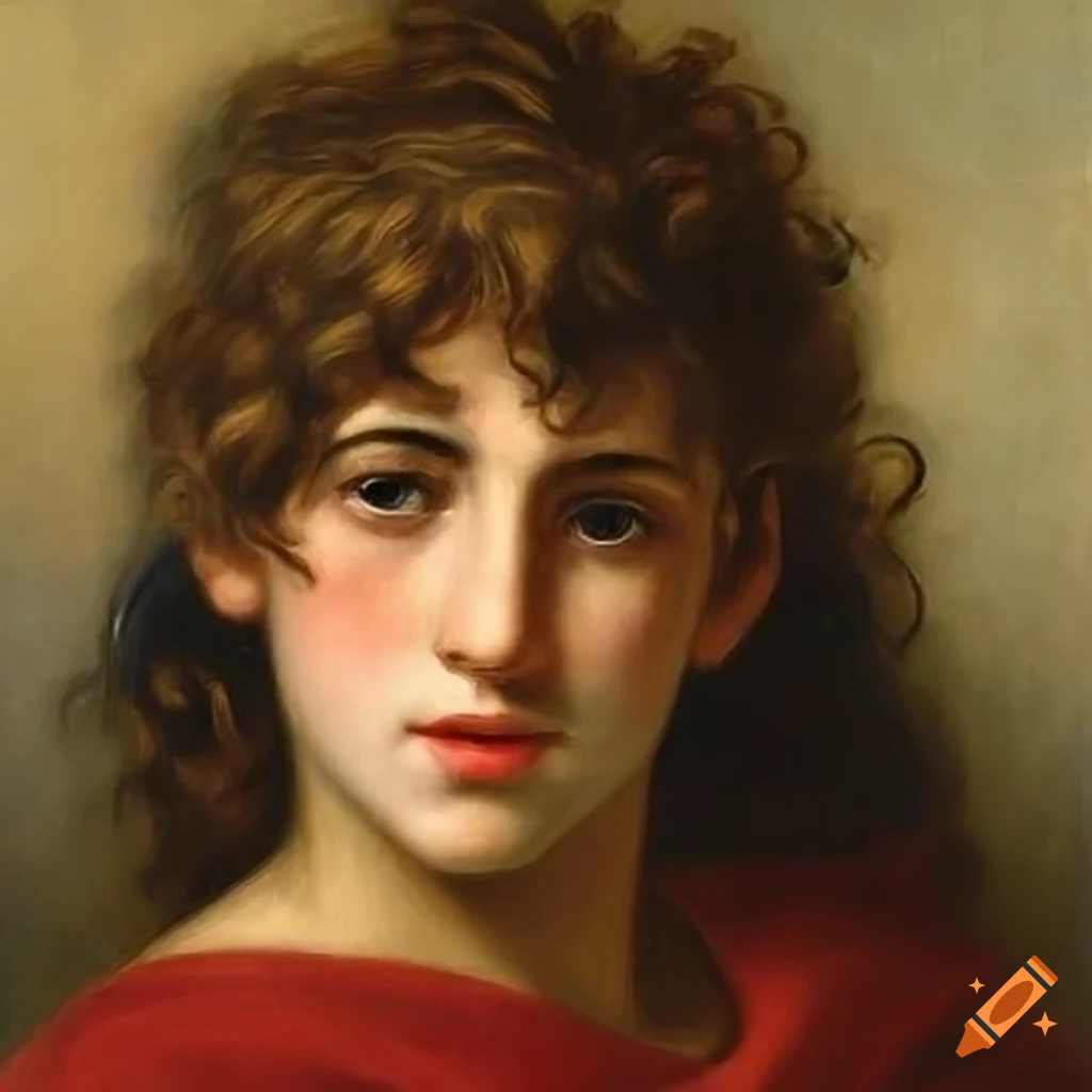 Oil painting of a confident and mighty greek male god on Craiyon