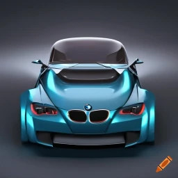 3d render of a futuristic bmw z3 concept car on Craiyon