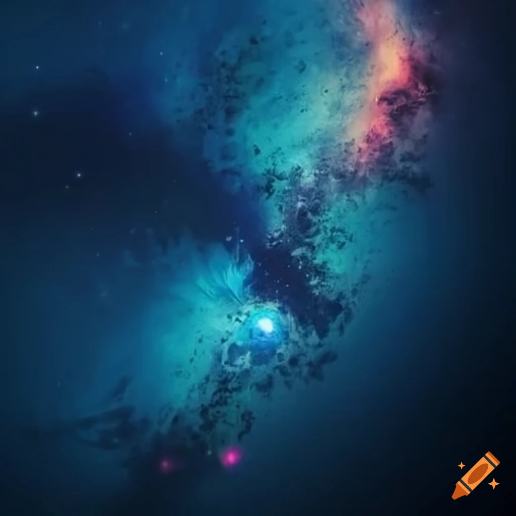 Space-themed portrait wallpaper on Craiyon