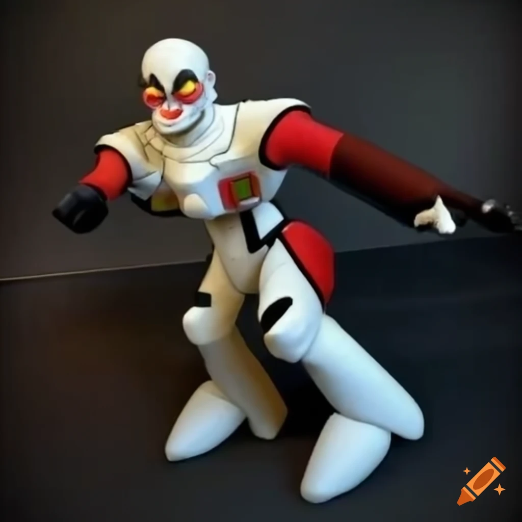 Clown robot from robotech series on Craiyon