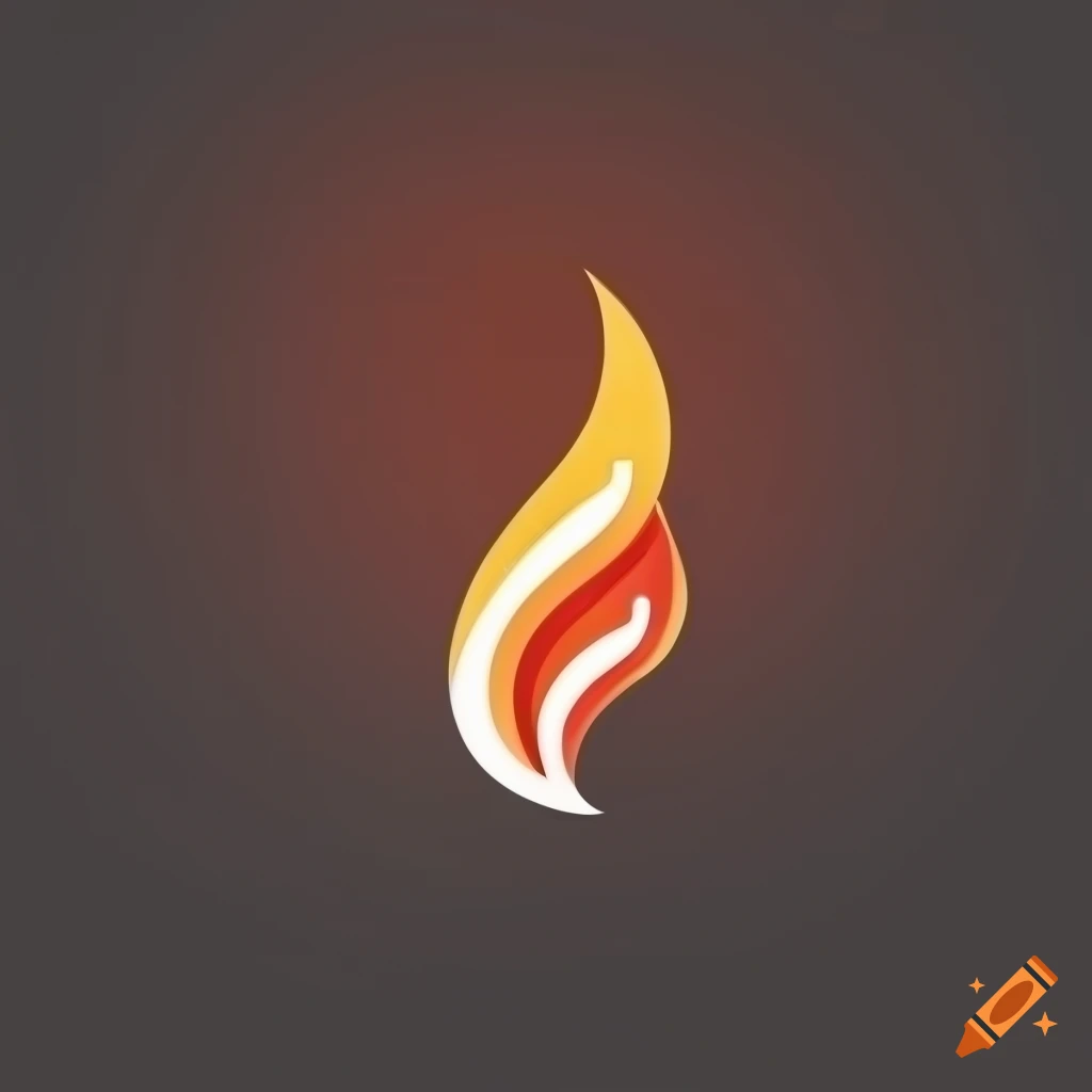 Modern fire logo design on Craiyon