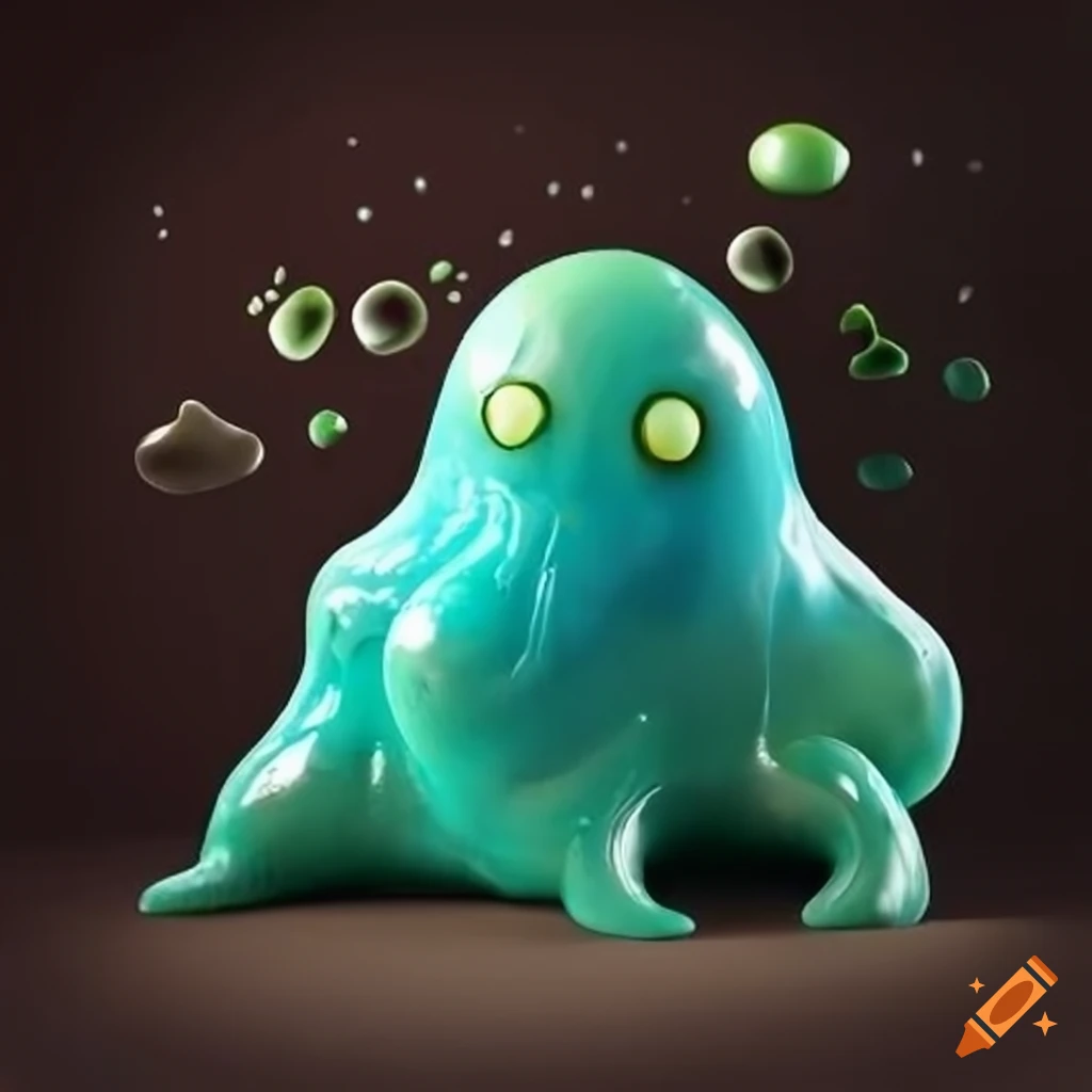 Image of a slime creature on Craiyon