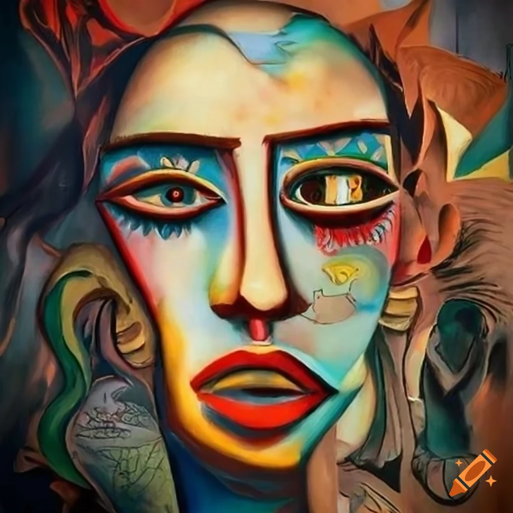 Luxurious and beautiful artwork by picasso on Craiyon