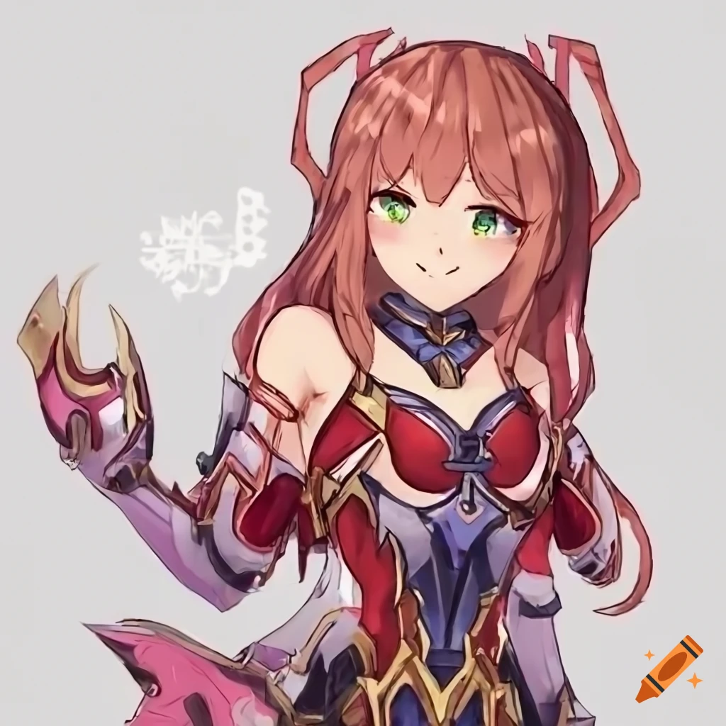 Happy fan-made character from xenoblade chronicles on Craiyon